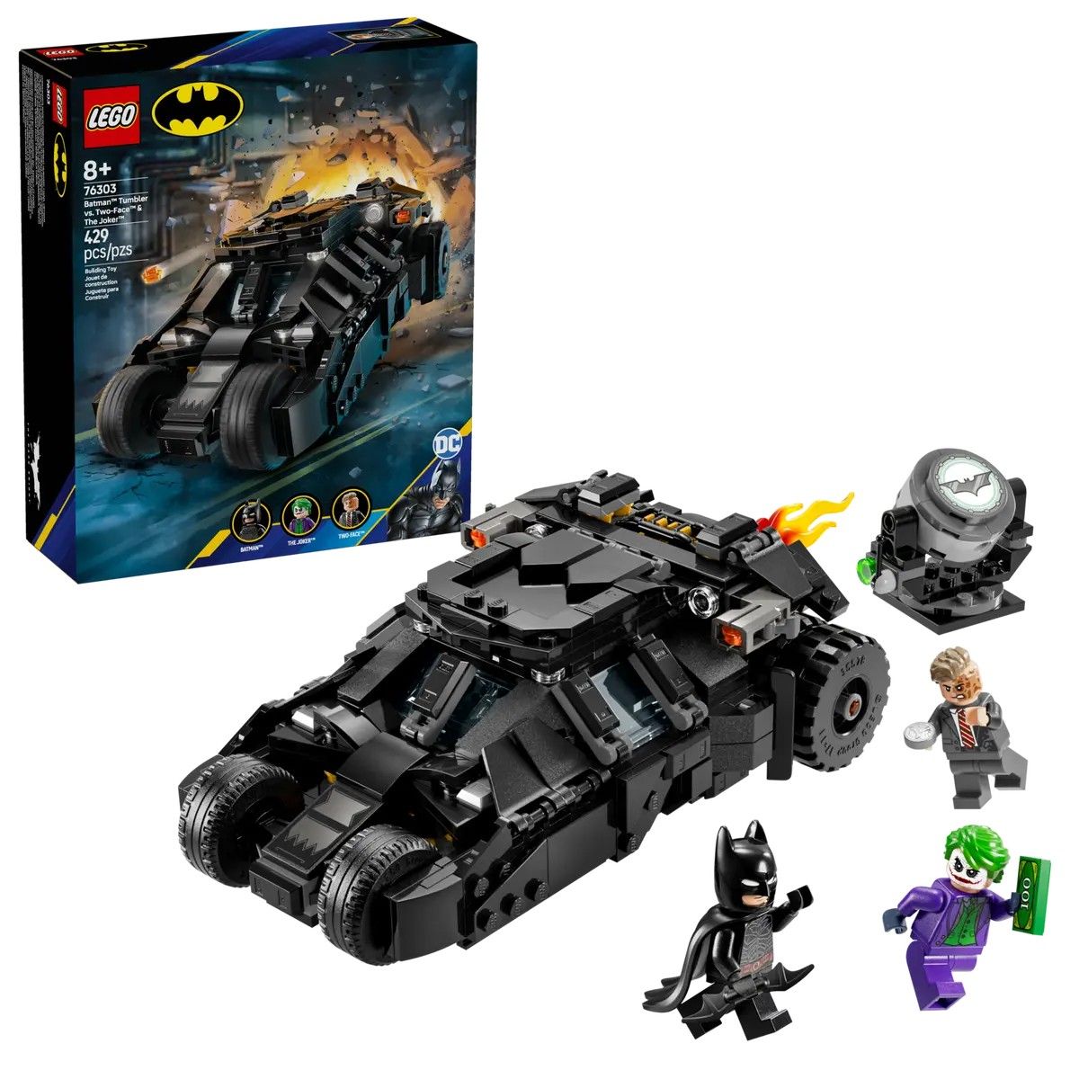 Batman Tumbler vs. Two-Face & The Joker LEGO DC Super Heroes 76303 ...
