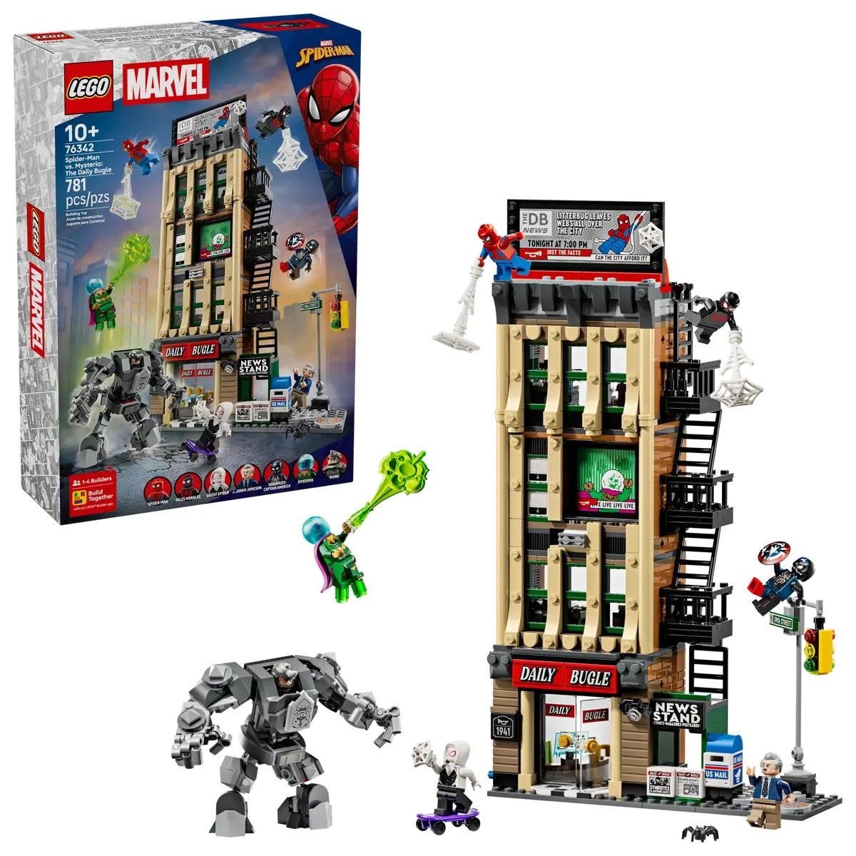 Spider-Man vs. Mysterio: The Daily Bugle LEGO Marvel 76342 | Wayland Games