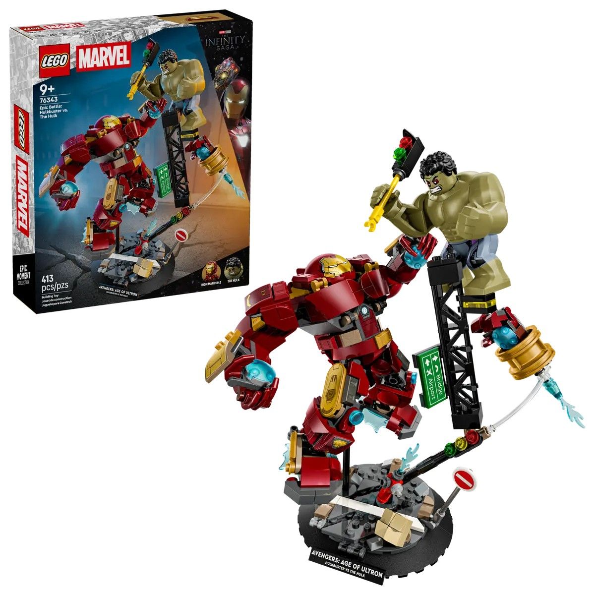 Epic Battle: Hulkbuster vs. The Hulk LEGO Marvel 76343 | Wayland Games
