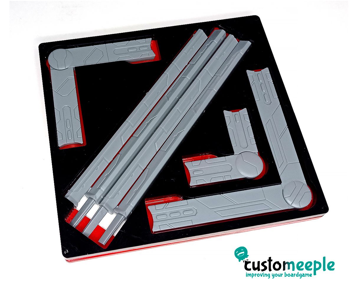 Star Wars Legion Compatible Rulers Tray (Black + Red) Custom Meeple ...