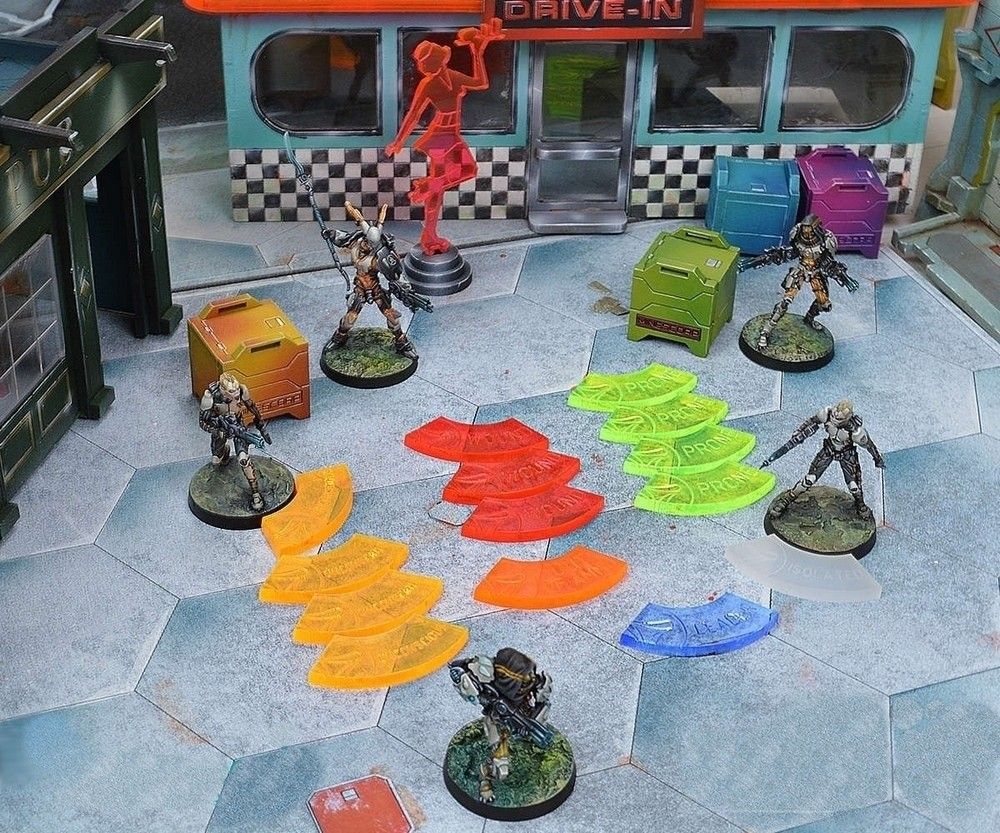 Infinity - Status Tokens Haqqislam (English) Custom Meeple | Wayland Games