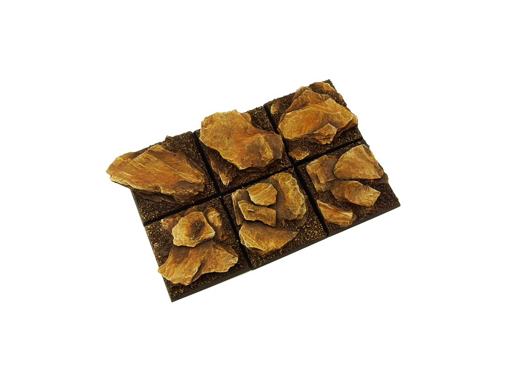 Micro Art Studio Shale Bases 40x40mm | Wayland Games