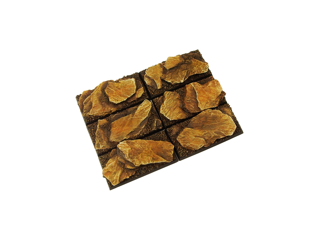 Micro Art Studio Shale Bases 25x50mm | Wayland Games