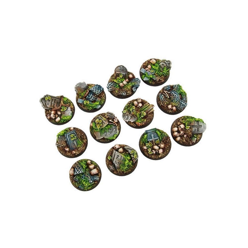 Micro Art Studio Graveyard Bases, Round 25mm (5) | Wayland Games