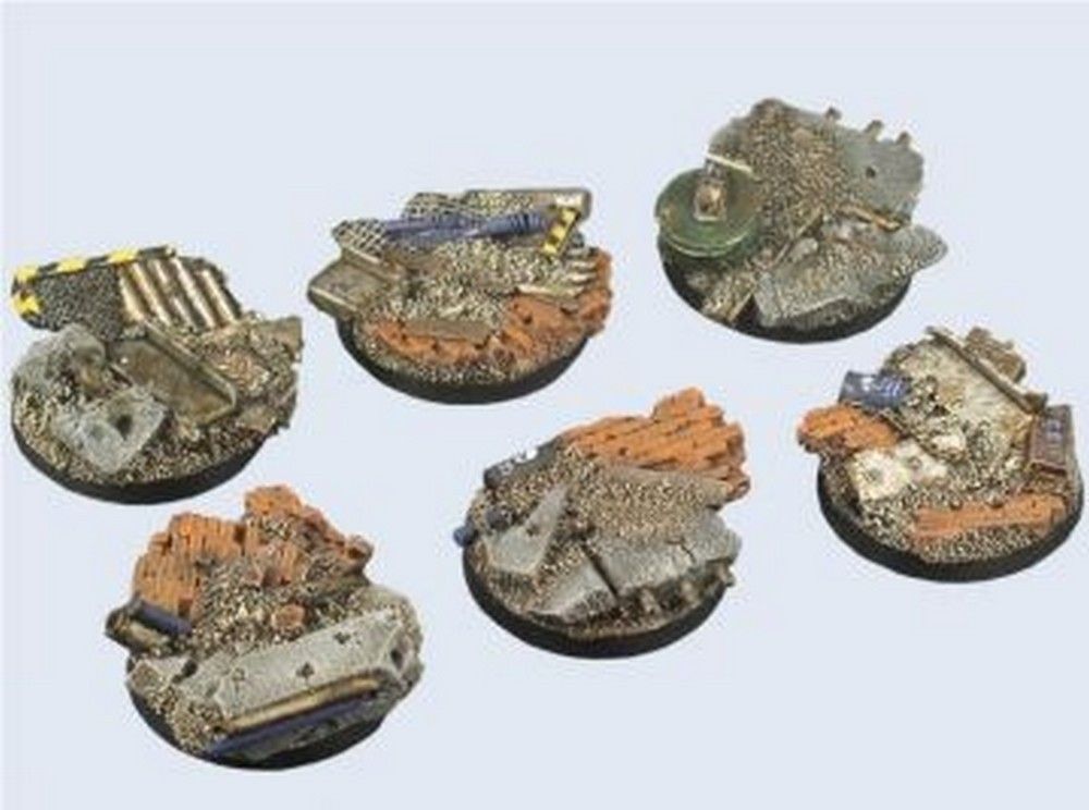 Micro Art Studio Old Factory Bases, Round 40mm (2) | Wayland Games