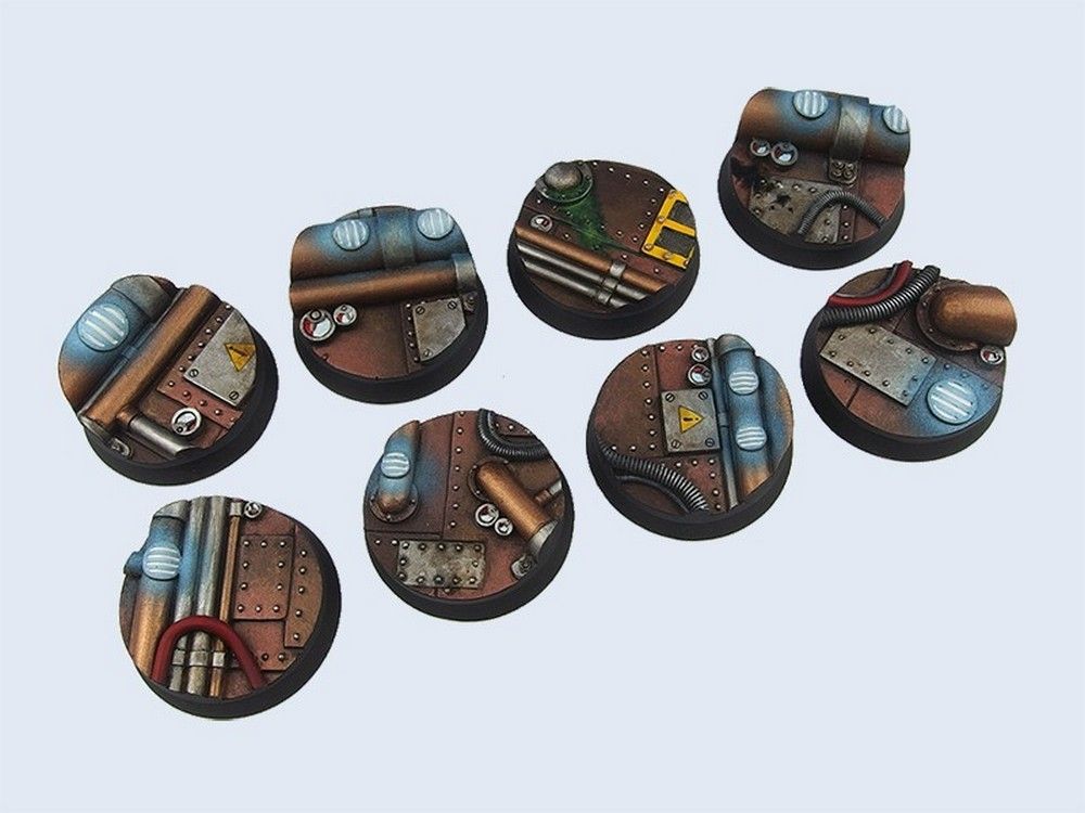 Micro Art Studio Pipeworks Bases, Round 32mm (4) | Wayland Games