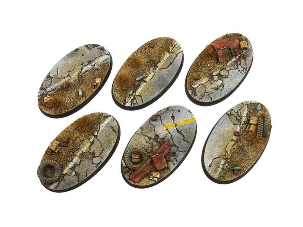 Micro Art Studio Highway Bases, Oval 60mm (4) | Wayland Games