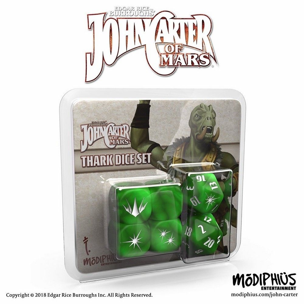 John Carter of Mars RPG: Thark Dice Set Modiphius Entertainment ...