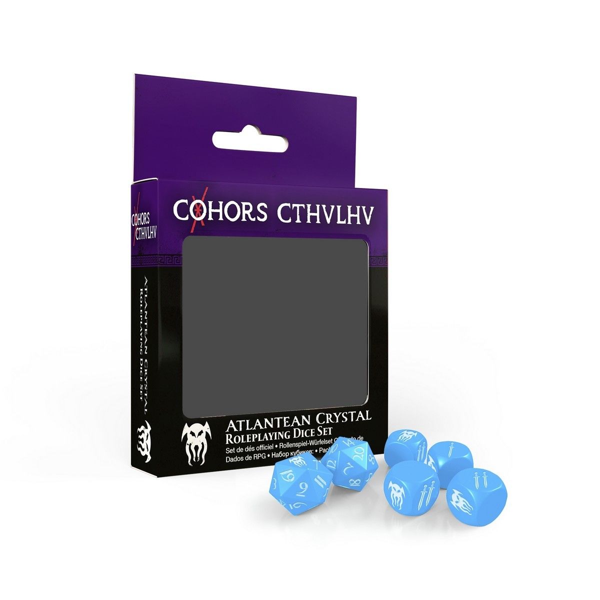 Cohors Cthulhu RPG: Atlantean Crystal Dice Pack | Wayland Games