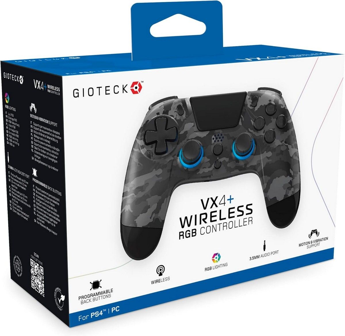 VX4 Wireless RGB Camouflage Controller - PS4 FREEMODE GO LTD GOO011 ...