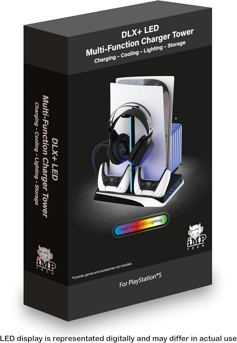 DLX Plus LED Twin Charge Tower - PS5 IMP GAMING LTD P5AEOTIGA36557 ...
