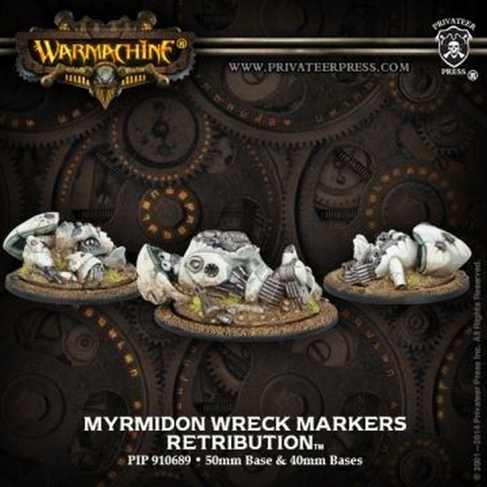 Retribution of Scyrah Myrmidon Wreck Markers Privateer Press 91068 ...
