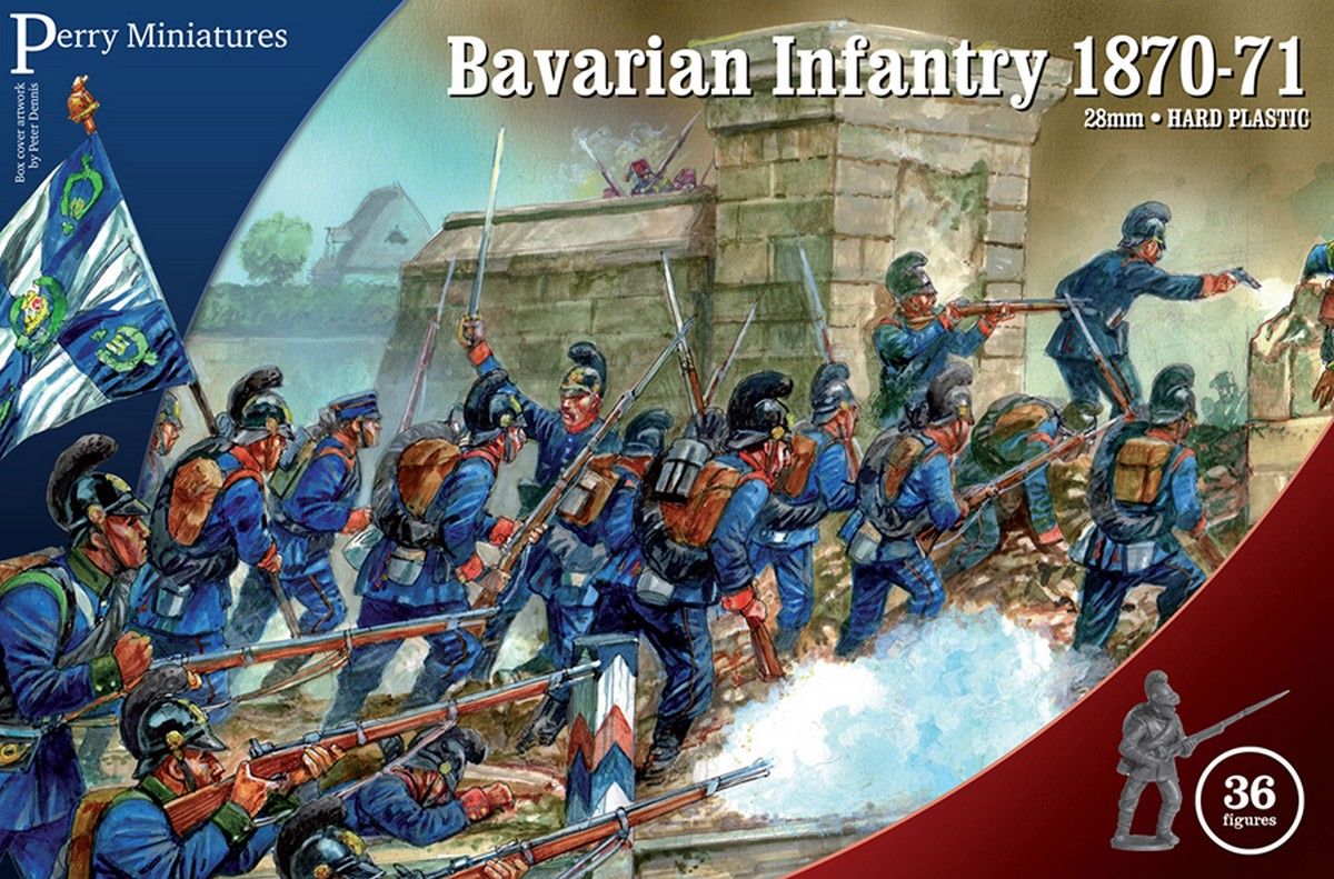 Franco-Prussian Bavarian Infantry 1870-71 Perry Miniatures PRU 25 ...