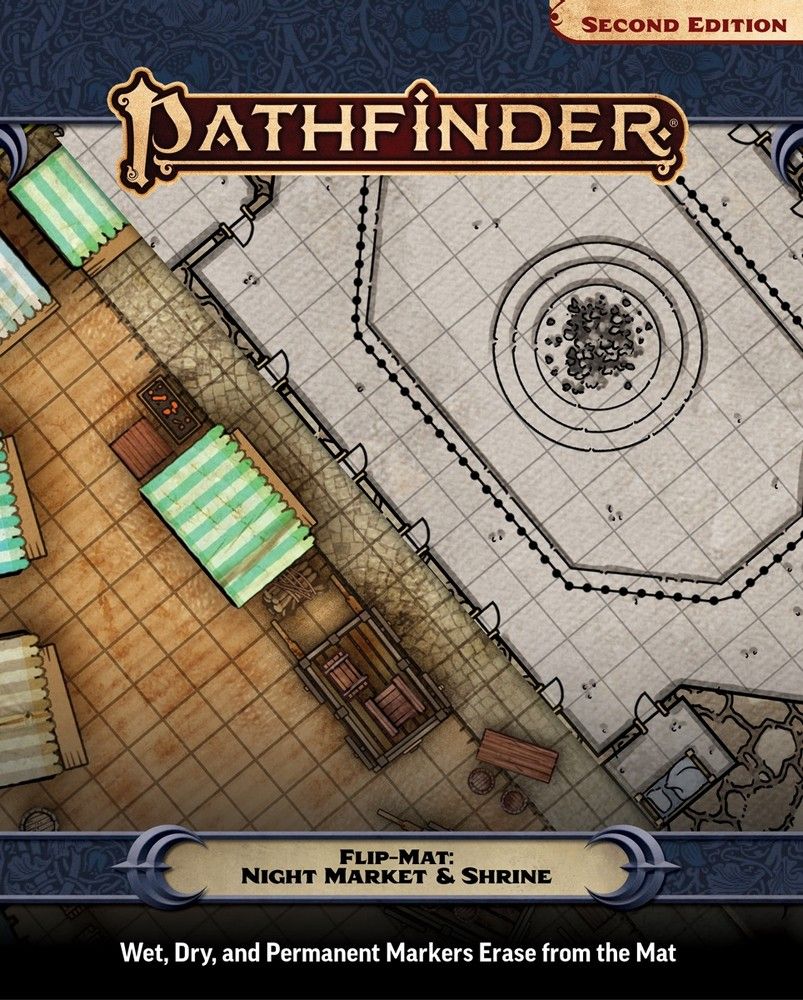 Pathfinder Flip-Mat: Night Market & Shrine - 2nd Edition Paizo ...
