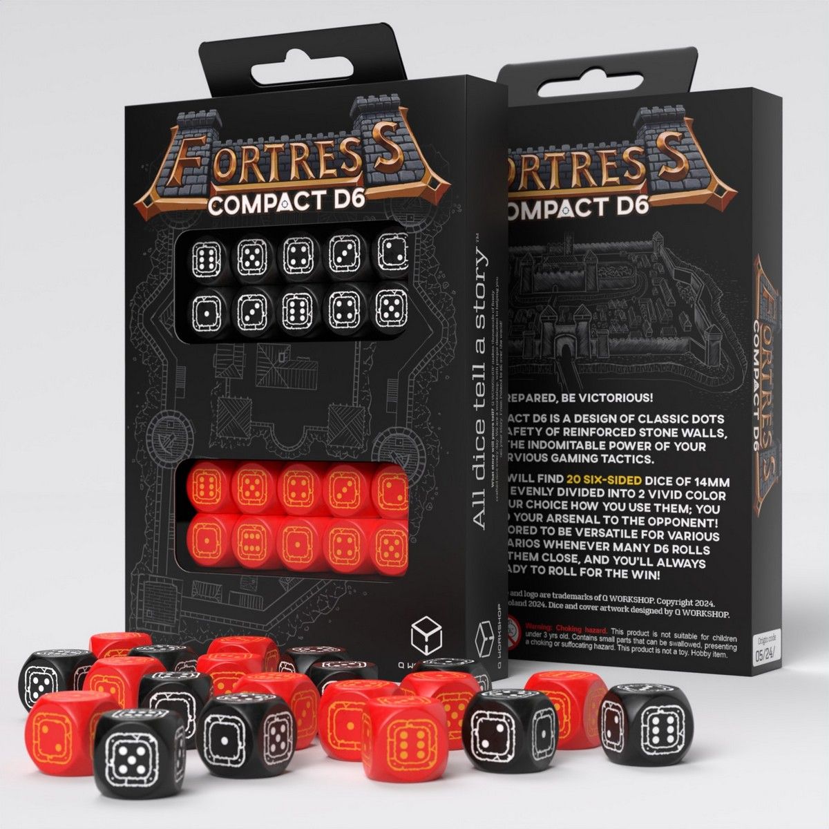 Fortress Compact D6 - Black & Red Fortress Compact D6: Black & Red ...