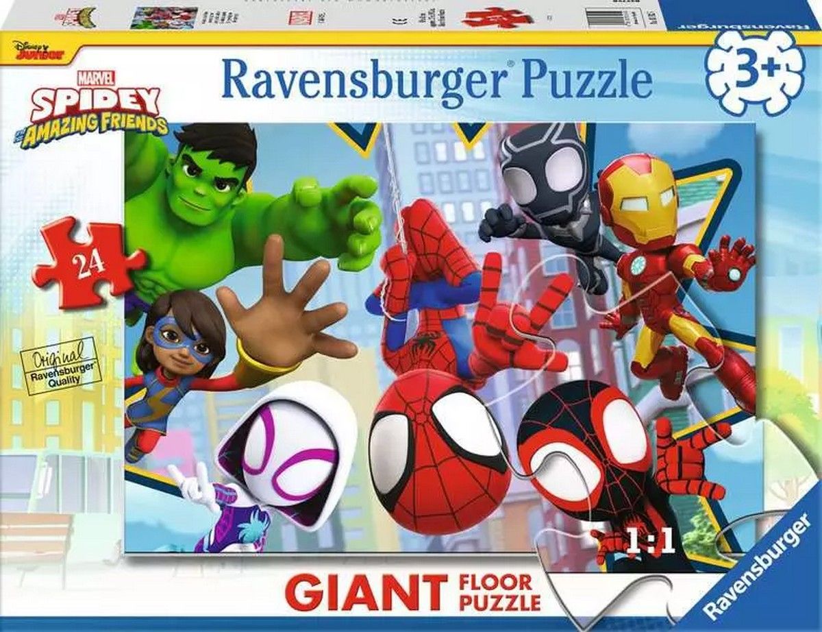 Spidey & His Amazing Friends - Giant Floor Puzzle 24 Pieces | Wayland Games