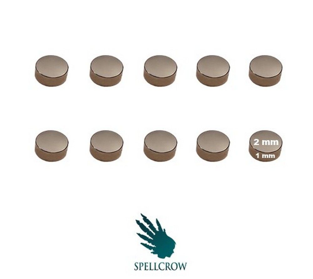 Neodymium Magnets 2mm x 1mm Spellcrow SPCA0001 | Wayland Games
