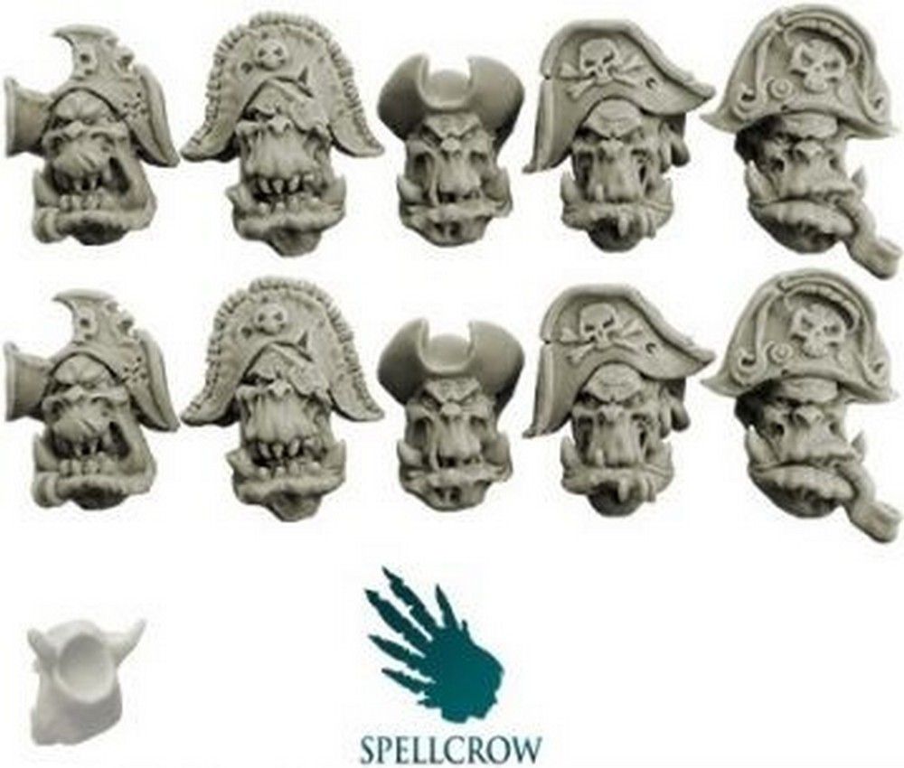 Freebooters Orc Heads Spellcrow SPCB5105 | Wayland Games
