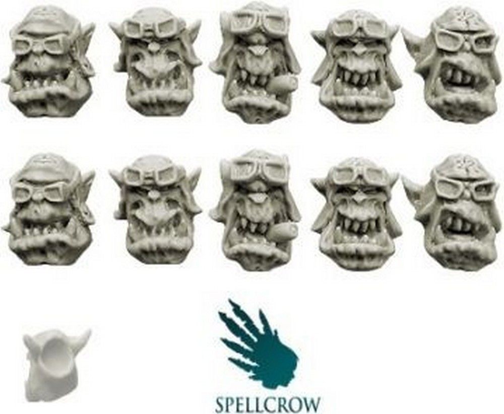 Ork Storm Flying Squadron Heads Version 2 Spellcrow SPCB5110 | Wayland ...