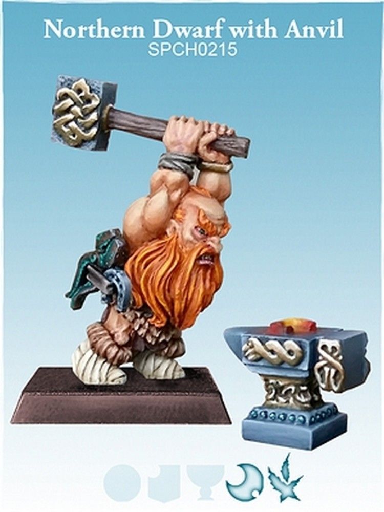 Northern Dwarf with Anvil Spellcrow SPCH0215 | Wayland Games