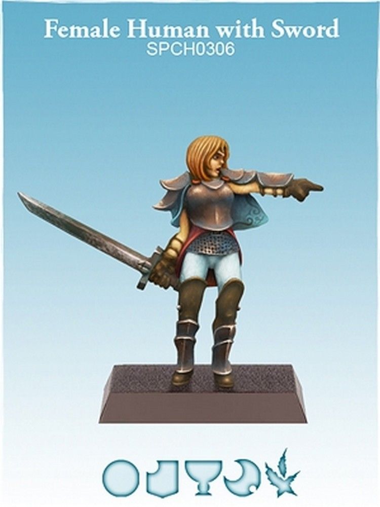 Female Human with Sword Spellcrow SPCH0306 | Wayland Games
