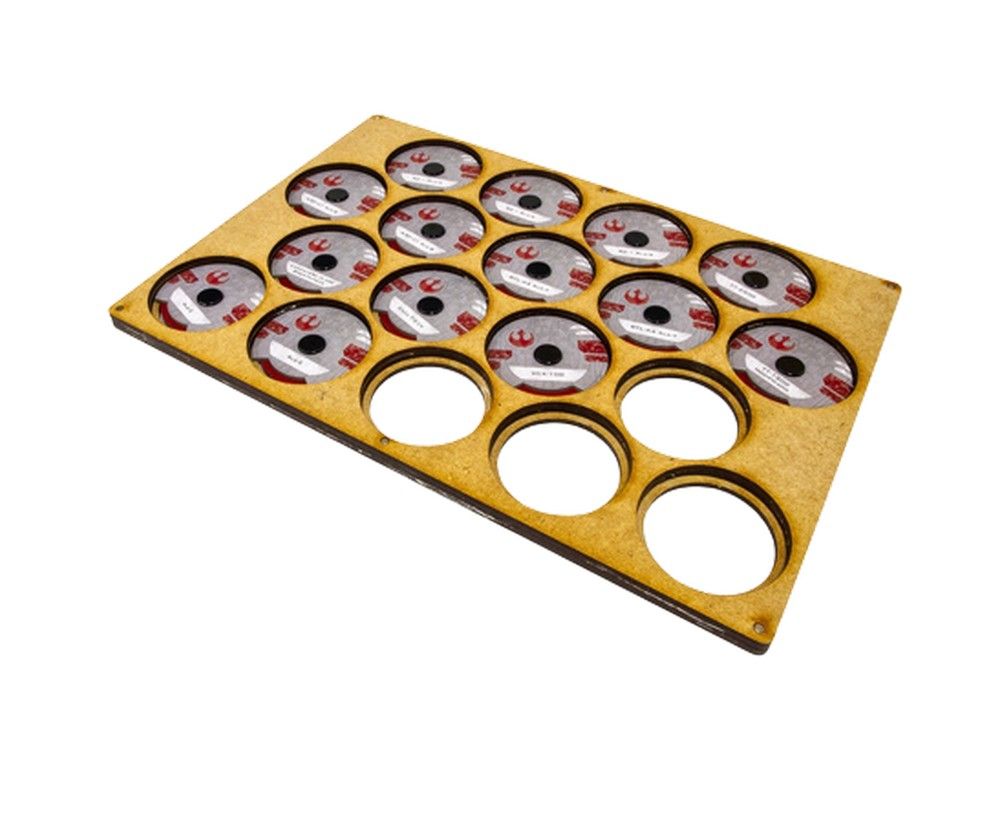 X-Wing Compatible Dial Tray (Big Size) - Black Acrylic Custom Meeple ...