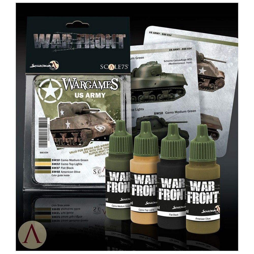 War Front: Wargames - US Army Paint Set Scale 75 SSE-034 | Wayland Games
