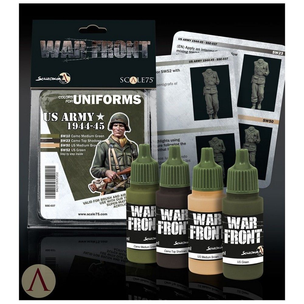 War Front: US Army 1944-1945 Paint Set Scale 75 SSE-037 | Wayland Games