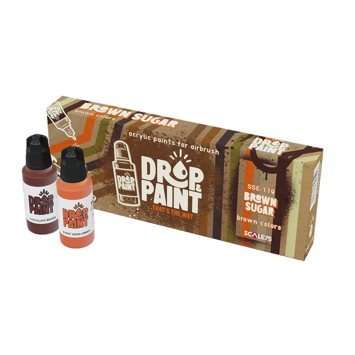 Drop & Paint: Brown Sugar Set Scale 75 SSE-119 | Wayland Games