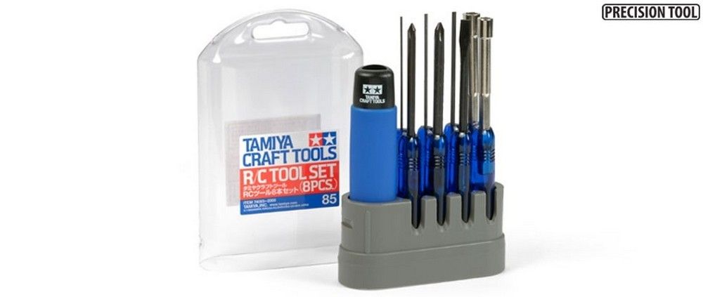 R/C TOOL SET (8PC) Tamiya 74085 | Wayland Games
