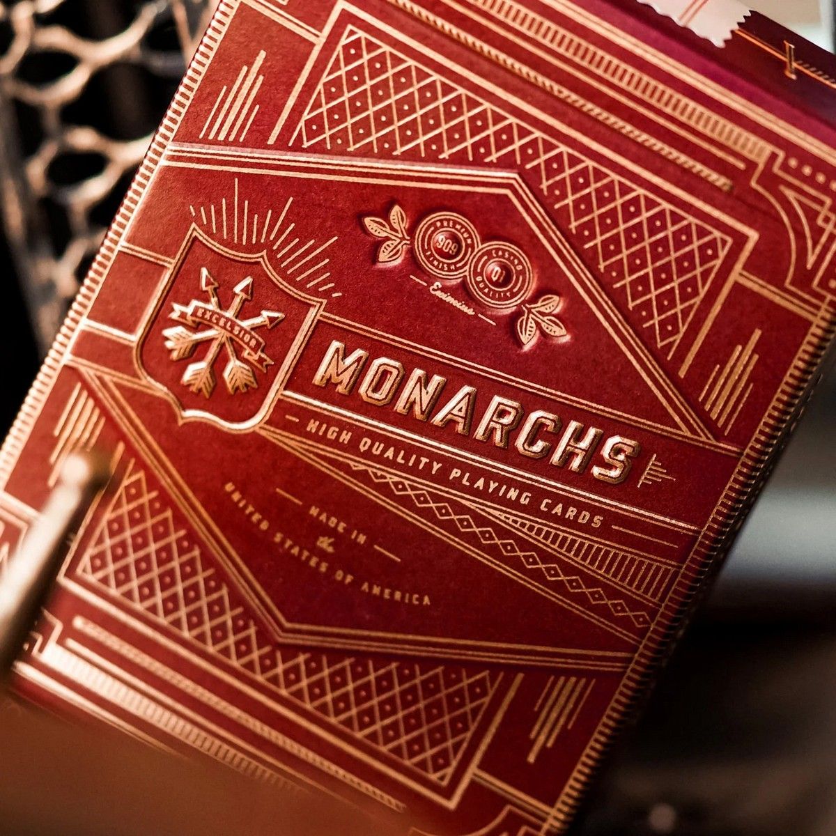 Red Monarchs Playing Cards - Theory11 Theory11 MONARCH-RED | Wayland Games