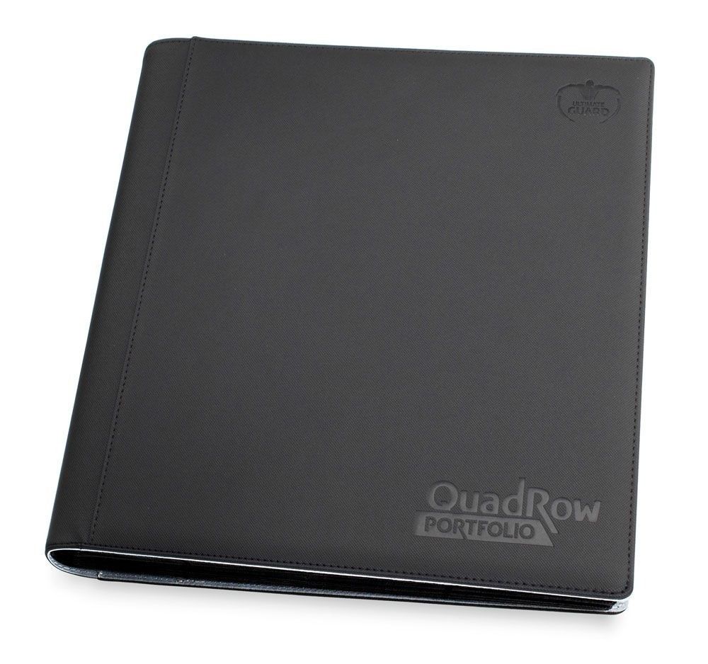 Ultimate Guard 12-Pocket QuadRow Portfolio XenoSkin - Black | Wayland Games