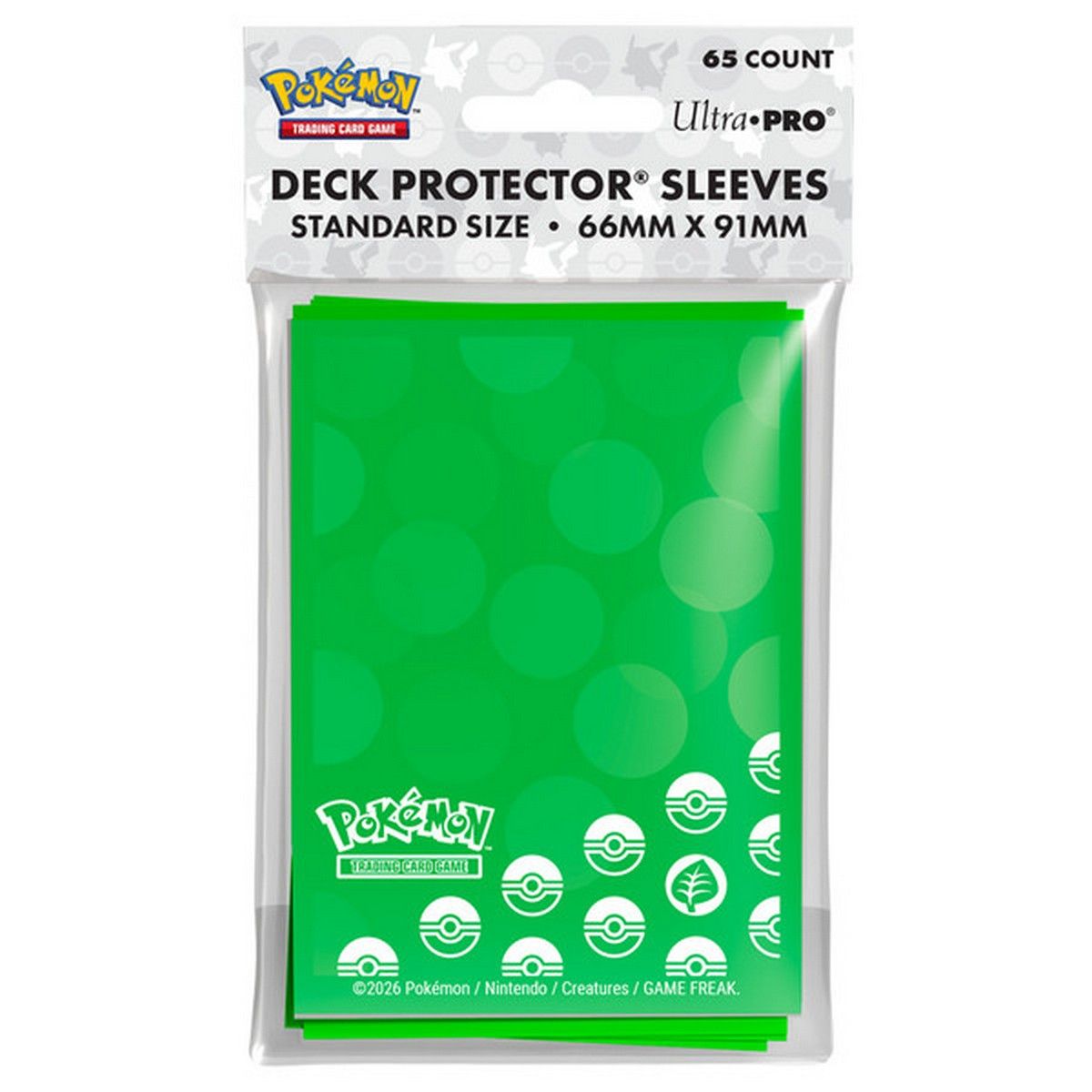 Pokemon Energy Deck Protector Sleeves - Grass Type Ultra Pro UPR16742 ...
