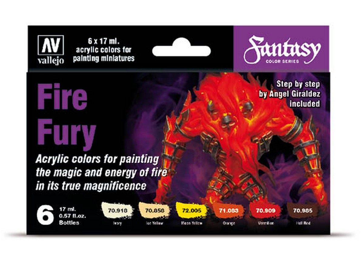 Vallejo Model Color - Fire Fury Set Vallejo VAL70243 | Wayland Games