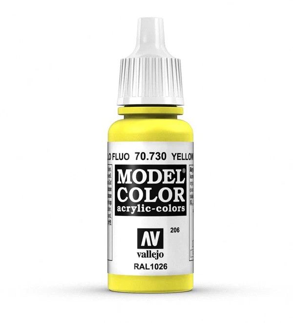 Model Color - Fluorescent Yellow Vallejo VAL730 | Wayland Games