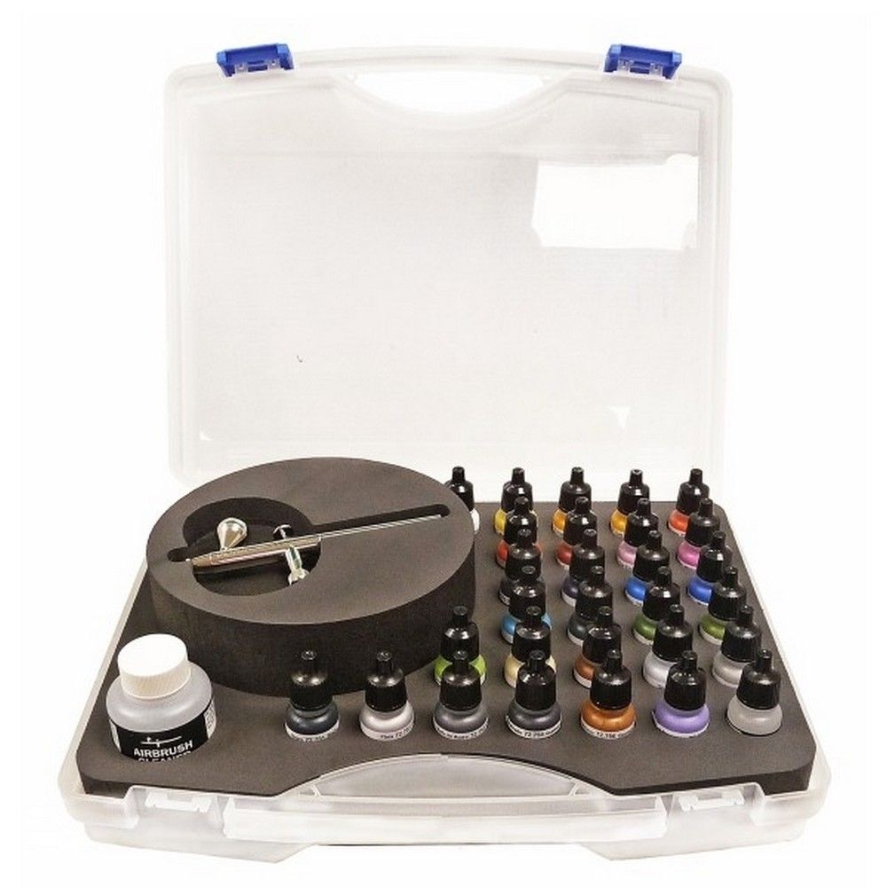 Vallejo Game Air - Basic Colors & Airbrush Set Vallejo VAL72871 ...