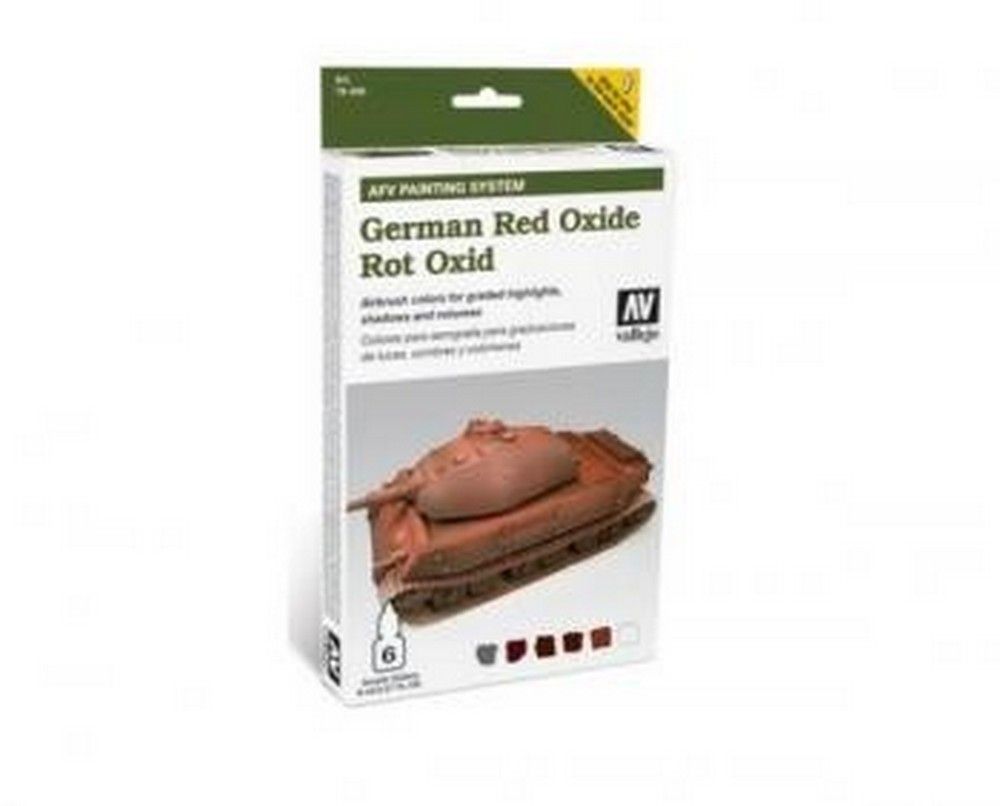 Vallejo Model Air - AFV German Red Oxide Set Vallejo VAL78411 | Wayland ...