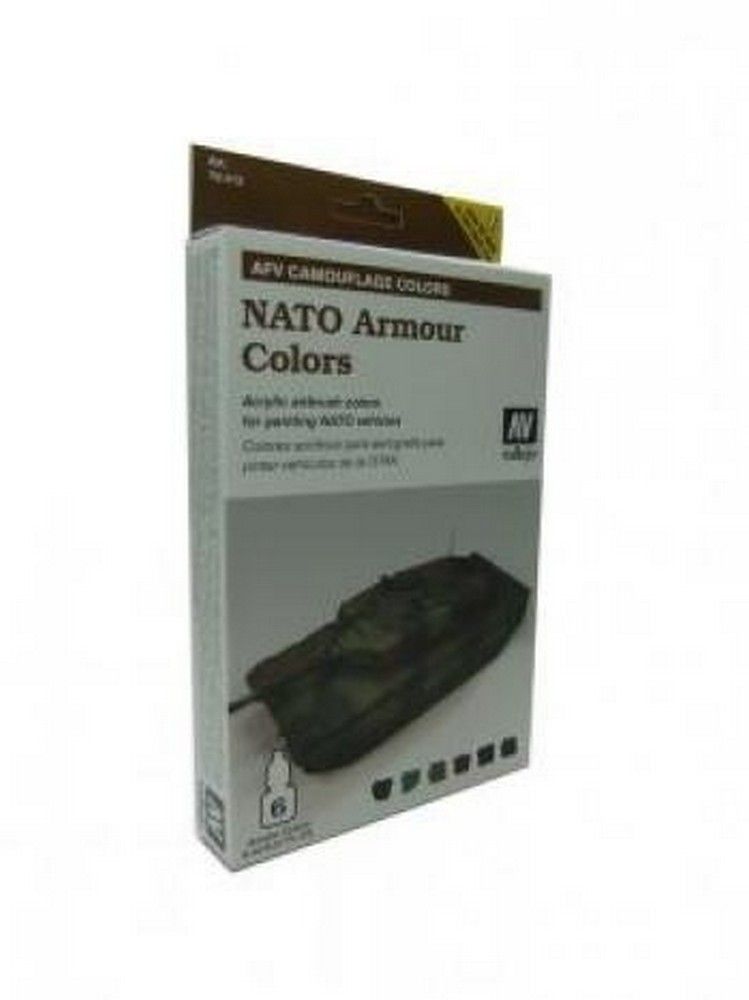 Armour Set - Nato Camouflage (6 x 8ml) Vallejo VAL78413 | Wayland Games