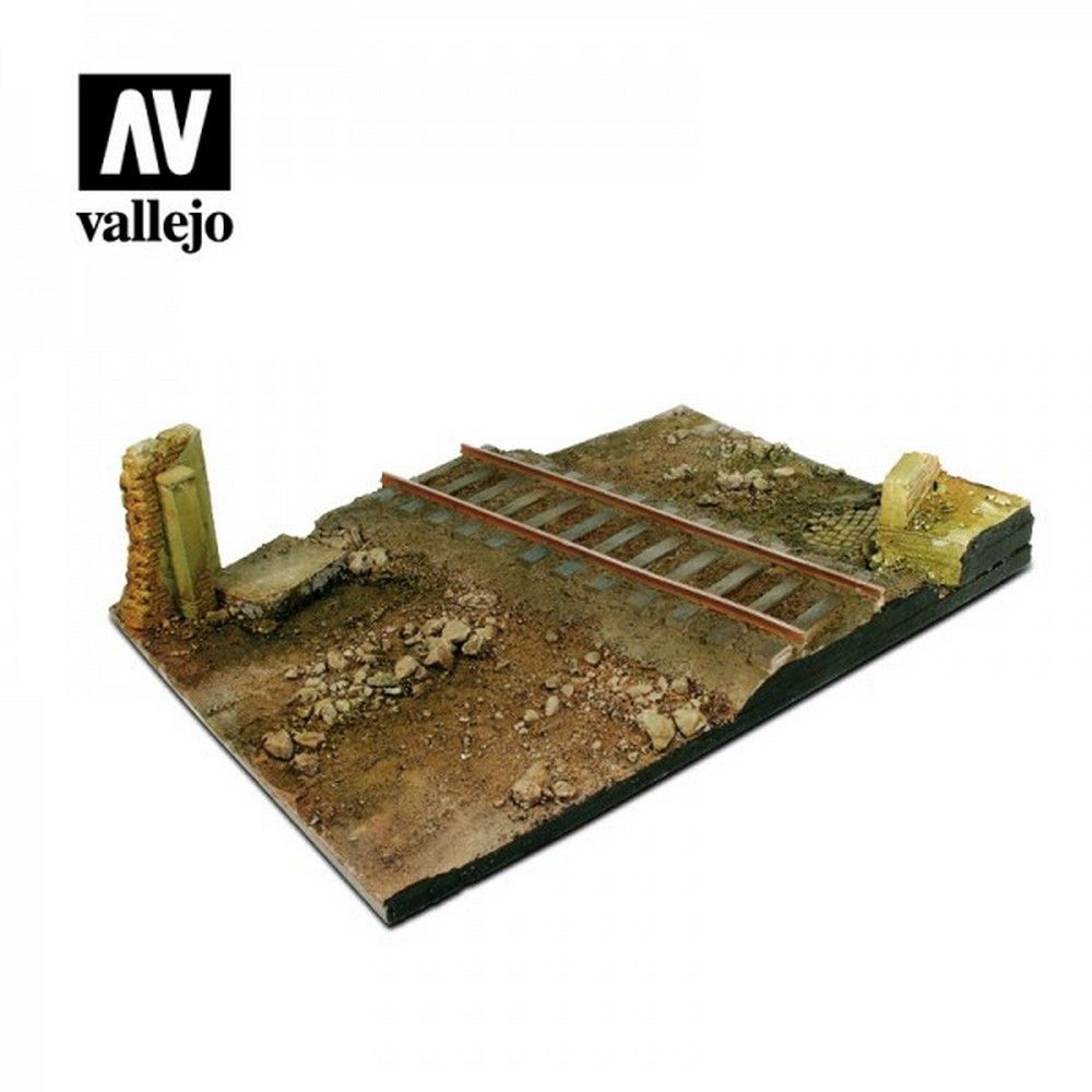 Vallejo Scenics - 1:35 Country Railway Crossroads 31cm x 21cm | Wayland ...