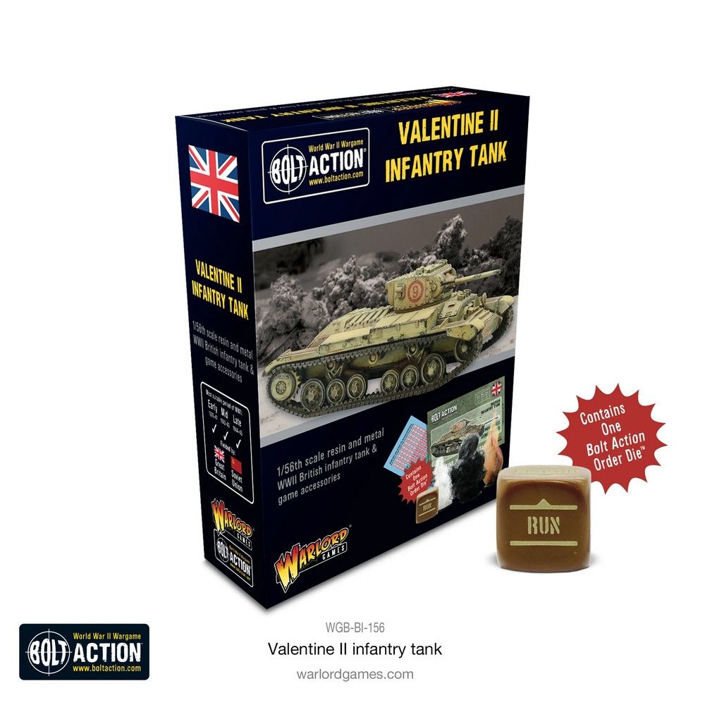 Valentine II Infantry Tank Warlord Games WGB-BI-156 | Wayland Games Valentine II Infantry Tank Warlord Games WGB-BI-156 | Wayland Games