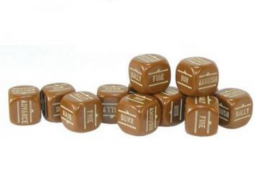 Bolt Action Orders Dice - Brown Warlord Games 402616013 | Wayland Games