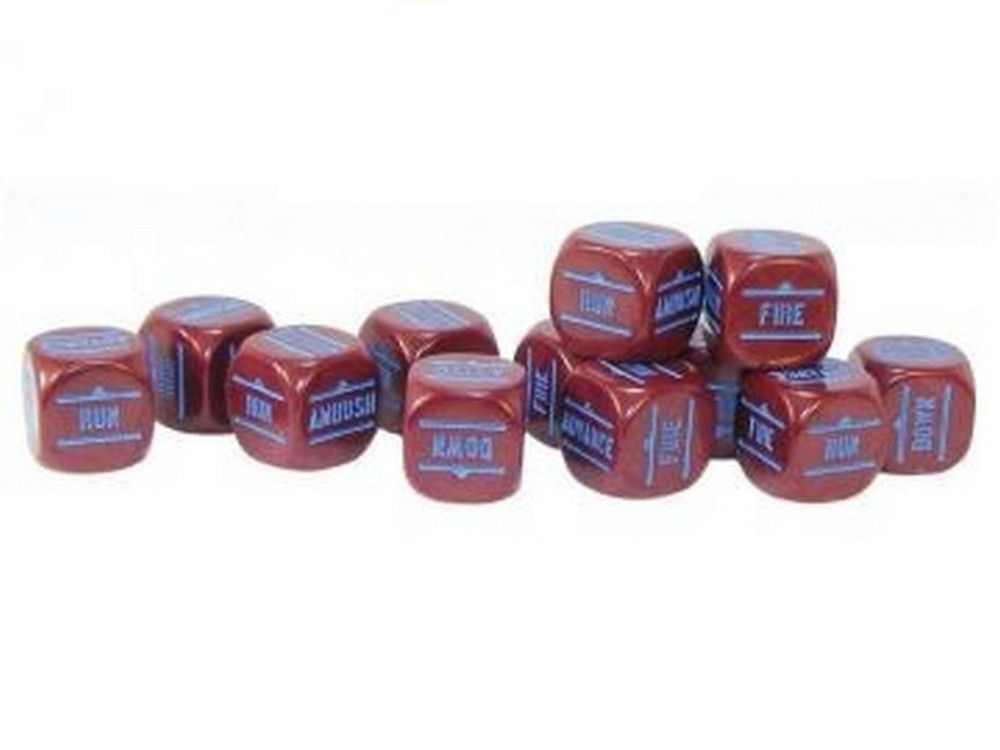 Bolt Action Orders Dice - Maroon Warlord Games 402616015 | Wayland Games