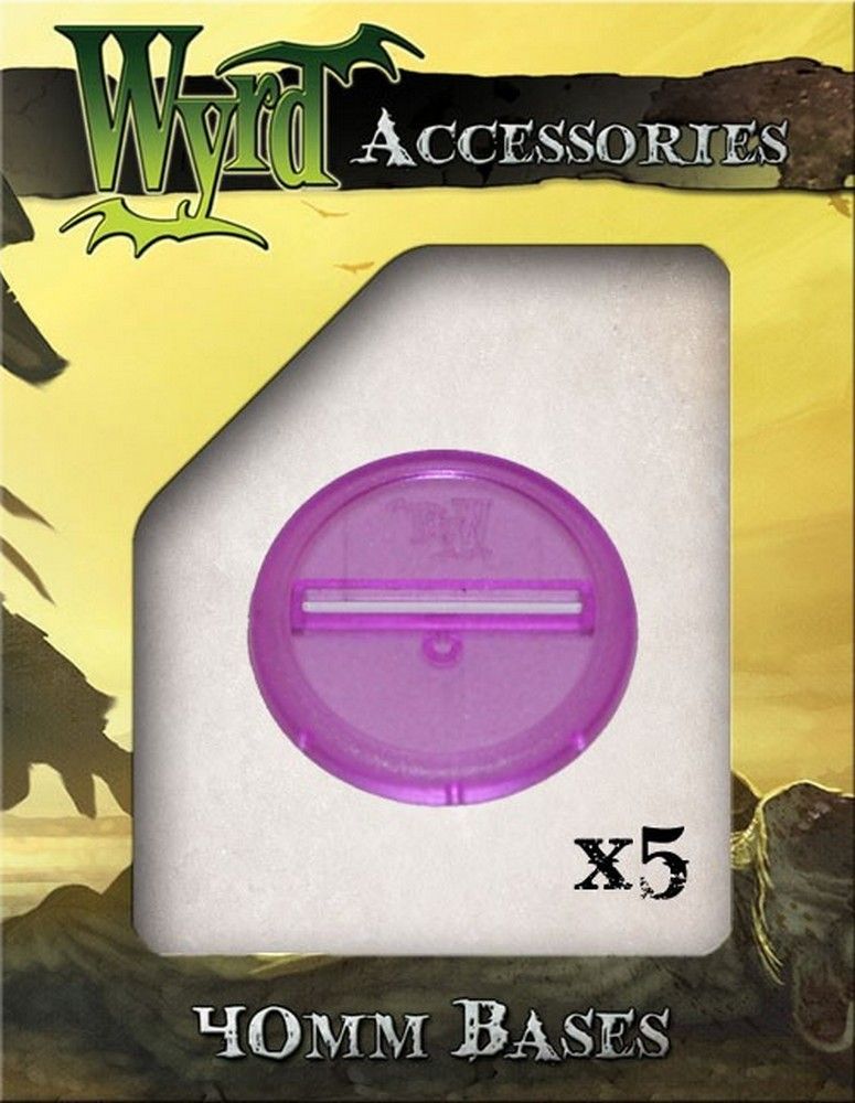 Purple 40mm Translucent Bases - 5 Pack Wyrd Miniatures WYR00056 ...